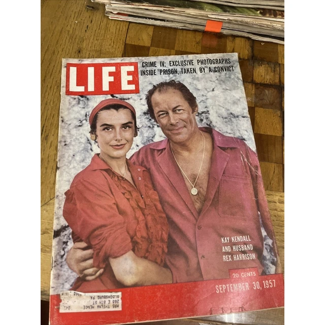 LIFE MAGAZINE SEPTEMBER 30 1957 REX HARRISON KAY KENDALL IBM TOM WATSON ...