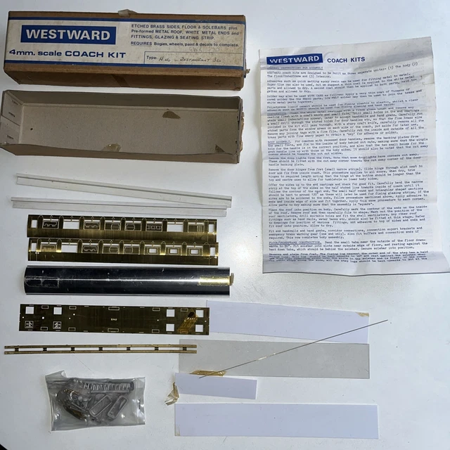 WESTWARD MODELS GWR 60’ 3rd class restaurant coach. Dia No. H40. 4mm ...