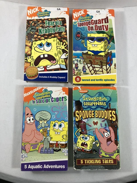 SPONGEBOB SQUAREPANTS VHS Lot of 4 - Sponge Buddies + 3 - Tested £23.13 ...