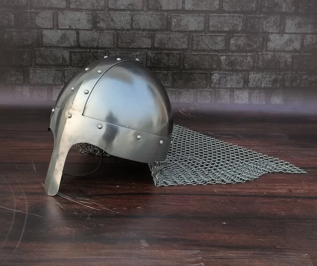 MEDIEVAL NORMAN NASAL Helmet Authentic Armor Helmet Warrior Knight LARP ...