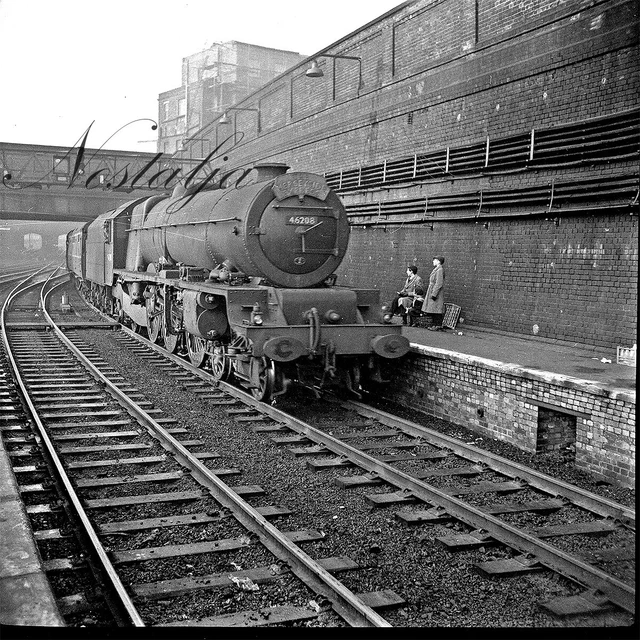 RAILWAY NEGATIVE STANIER Pacific 46208 PRINCESS HELENA VICTORIA Euston ...