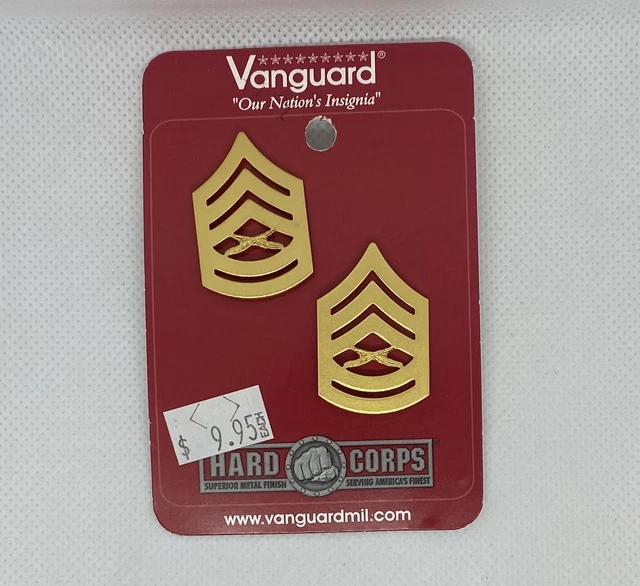 USMC US MARINE Corps E-7 Gunnery Sergeant Uniform Gold Rank Device ...