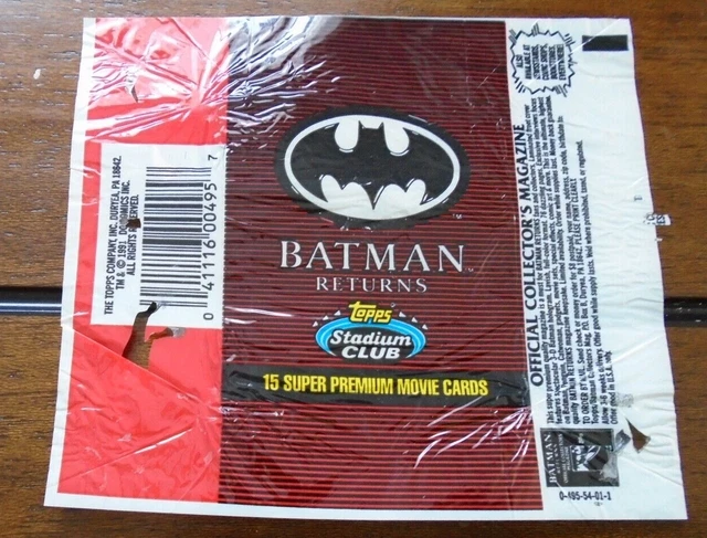 BATMAN RETURNS wax pack wrapper 1991 Topps $4.00 - PicClick CA