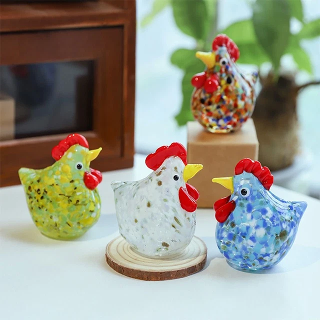 MINI CHICKEN MODEL Cartoon Chicken Statue High-quality Chicken Figurine ...