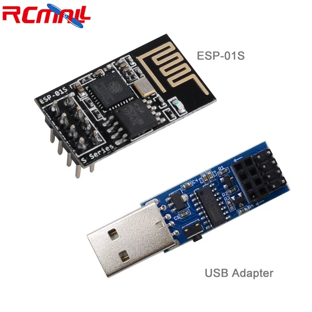 USB TO ESP8266 Programmer Adapter ESP-01S Serial WiFi Wireless Module ...