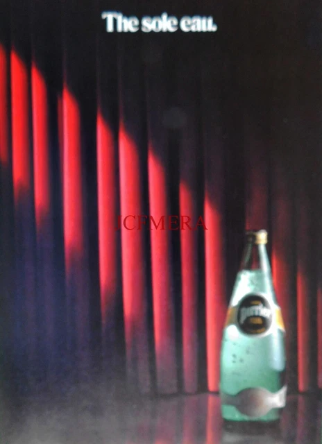 PERRIER MINERAL WATER 'Bottled at Source' ADVERT Vintage 1991 Print Ad ...