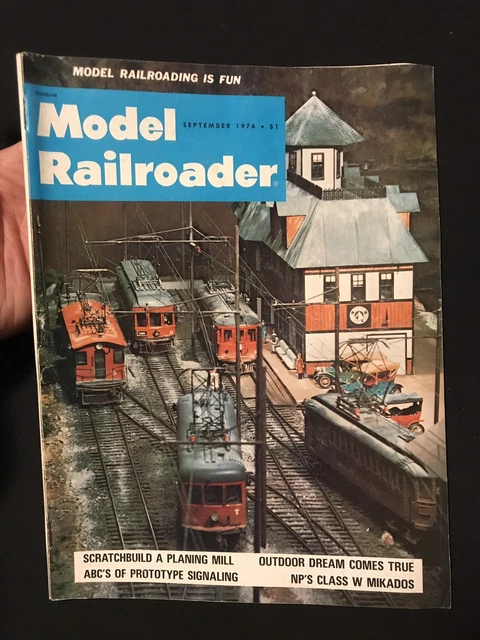 VINTAGE MODEL RAILROADER Magazine Train Railroad September 1976 £4.82 ...