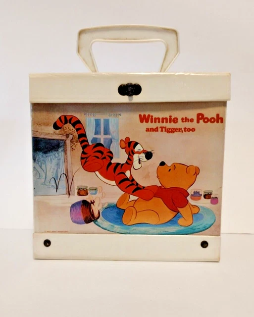 VINTAGE WINNIE THE Pooh And Tigger Too Record Holder Tote 45s Disney ...
