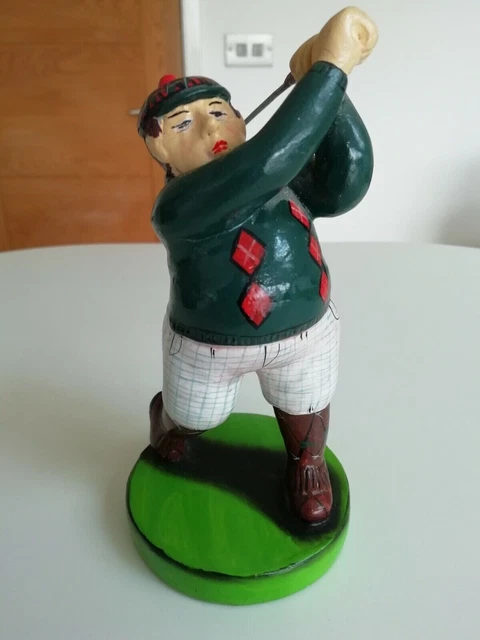 VINTAGE PETER MARTIN Original - Golfer - Sculpted Figurine - Hand ...