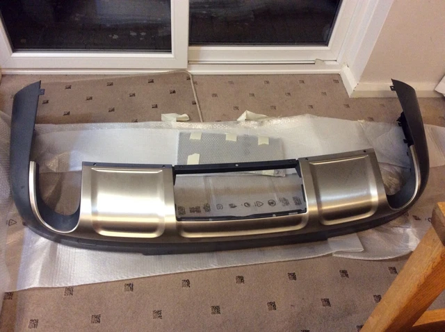 NEW GENUINE AUDI Q7 Mk1 Rear Lower Bumper Spoiler Skirt,4L0-071-640-C+ ...