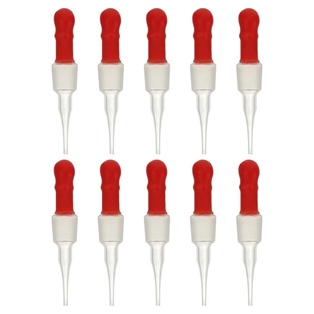 10 PCS LABORATORY Glass Droppers Pipettes Fluid and Liquid Pipettors £ ...