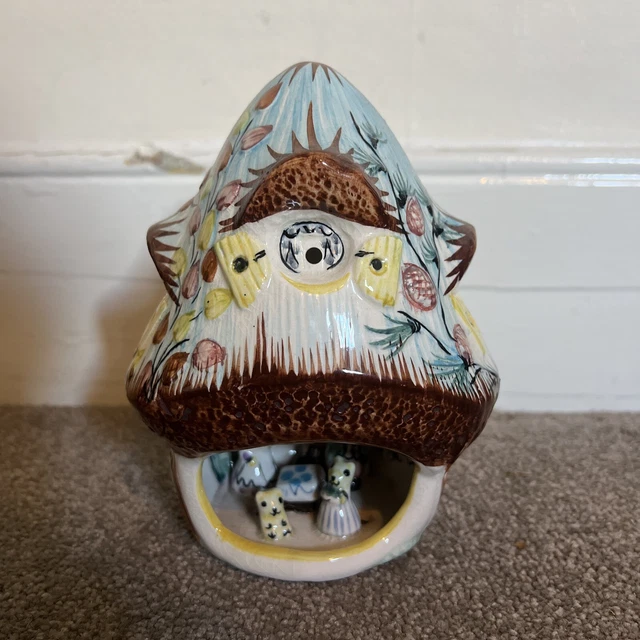 VINTAGE DEREK FOWLER Ceramic Night Light Nursery Lamp Hand Painted *No ...