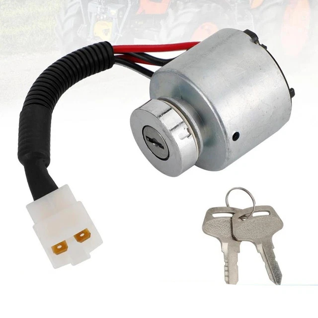 UNIVERSAL TRACTOR IGNITION Switch with 2 Keys for 3 Cylinder Diesel ...