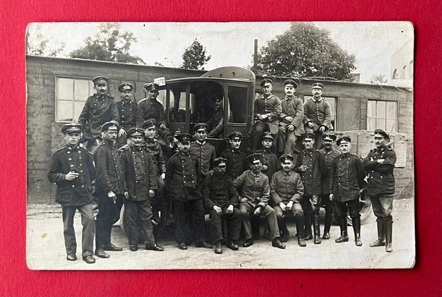 MILITÄR FOTO AK 1. WK ? Deutsche Soldaten mit LKW ( 134119 EUR 19,00 - PicClick DE