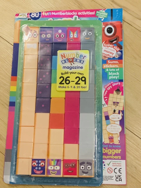 NUMBERBLOCKS CBEEBIES GIFT magazine 26-29 Blocks EYFS Maths Numbers ...