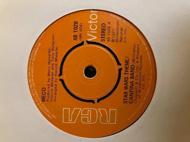 MECO - STAR Wars Theme / Funk - 1977 UK Disco 7" disque vinyle EUR 2,32 ...