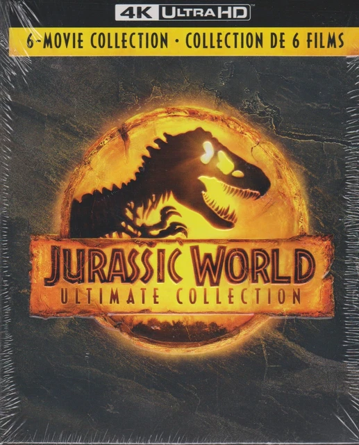 JURASSIC WORLD 6 MOVIE ULTIMATE COLLECTION 4K ULTRA HD BOX SET with ...