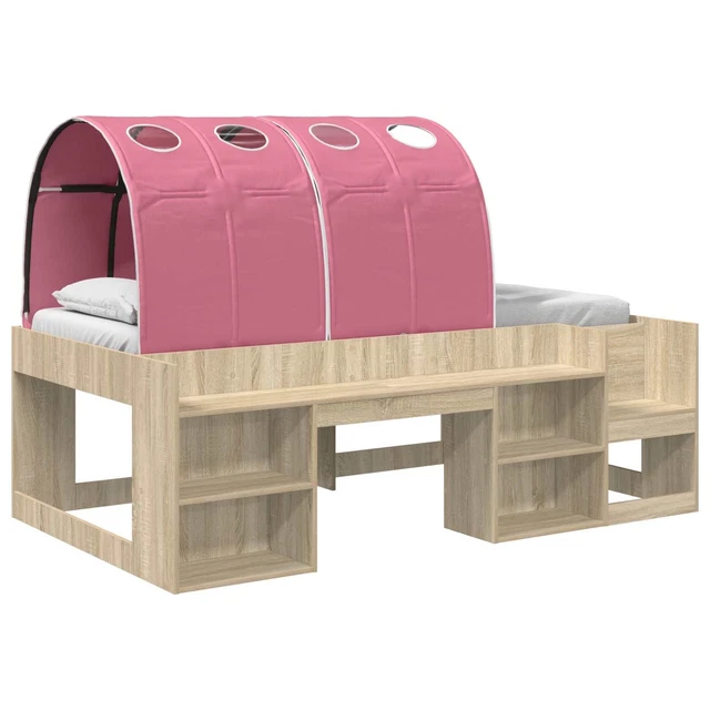 KIDS'HIGH BED FRAME with Storage Engineered Wood Modern Furniture ...