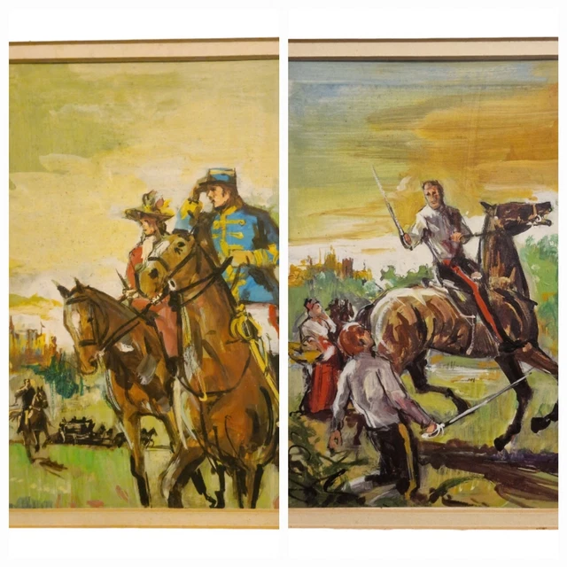 RARE PAIR ORIGINAL Gordon King B1939 Oil Paintings The Prisoner Of ...
