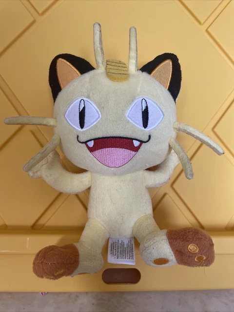 POKEMON MEOWTH PLUSH Stuffed Animal TOMY Nintendo 8” 2016 £17.12 ...