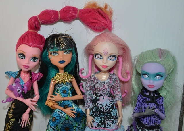 MONSTER HIGH DOLLS Lot Gigi Grant Cleo Viperine Twyla MH not complete ...