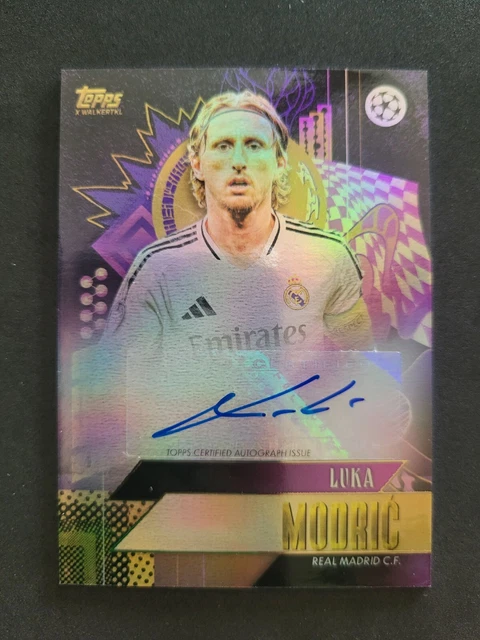 2024-25 TOPPS UCC Gold, Luka Modric, Current Stars Auto, Real Madrid £ ...