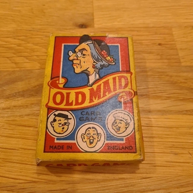 OLD MAID CARD Game Vintage Rare Made In England £14.99 - PicClick UK