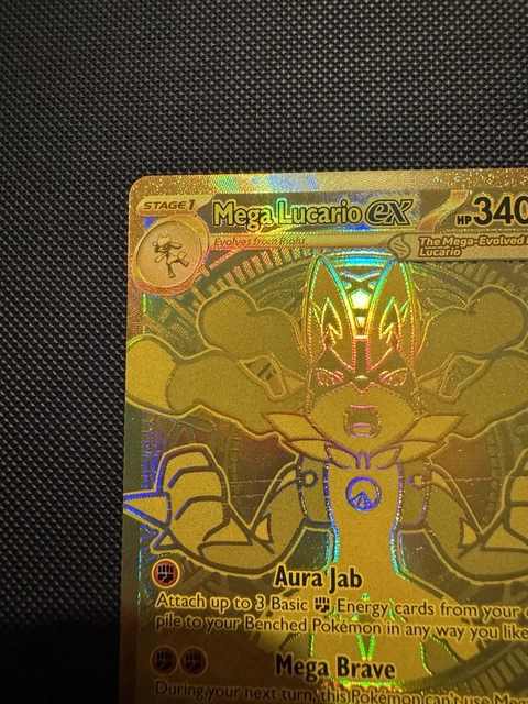MEGA LUCARIO EX - Mega Evolution 188/132 - GOLD RARE - Pokémon TCG £357 ...
