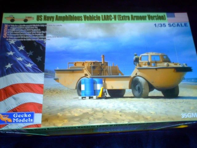 GECKO MODELS 1 35 Scale Us Navy Amphibious Vehicle Larc-V Extra Armour ...