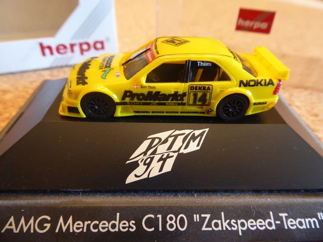 HERPA - MOTOR Sport, 1:87 AMG Mercedes C180 DTM '94 Zakspeed-Team Kurt ...