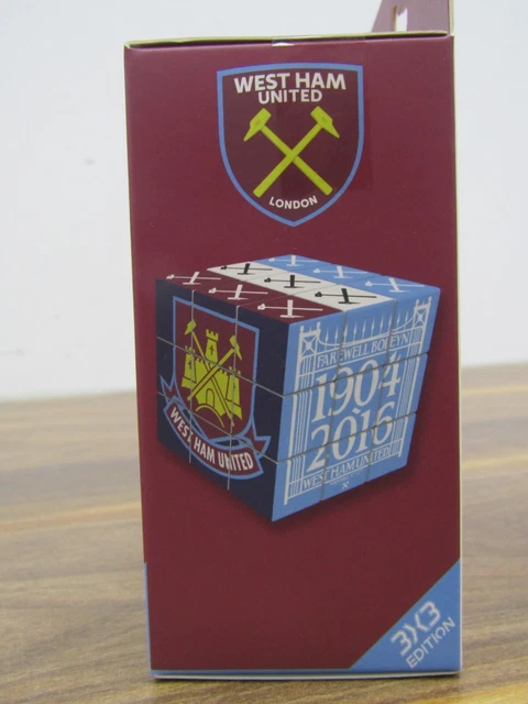 WEST HAM UNITED FC Sammlerstück Rubik's Cube 3x3 Edition Cube BRANDNEU ...