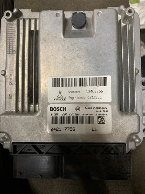 DEUTZ DIESEL ENGINE ECM ECU Control Unit 04217756 Bosch 0 281 020 205 ...