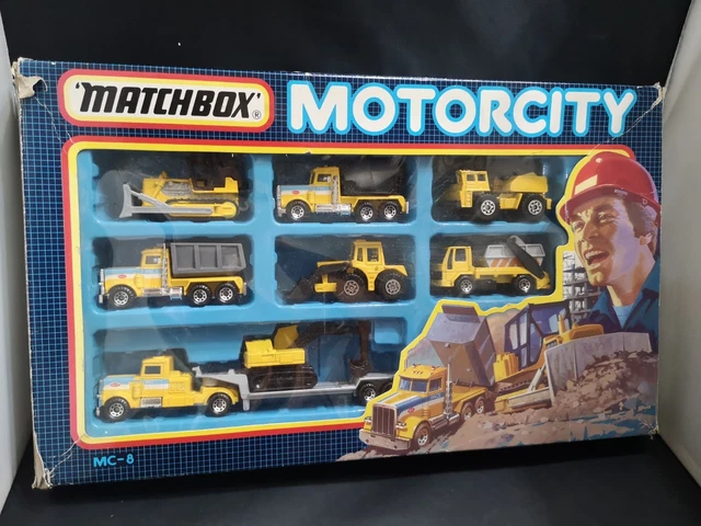 M802-MATCHBOX MOTORCITY MC-8 Construction Set With Box £44.99 - PicClick UK