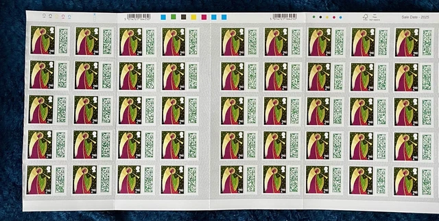 ROYAL MAIL SECOND class stamps Christmas 2025 a total of 45 new stamps ...