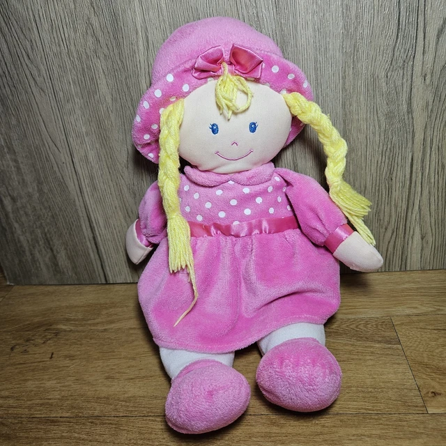 SAINSBURYS DOLLY PINK Rag Doll Soft Toy Cuddly teddy Stuffed Plush ...