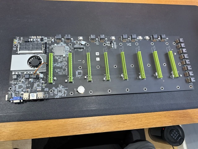 8 GPU BTC-D37 Mining Motherboard with PSU, Breakout board & cables!!! £ ...