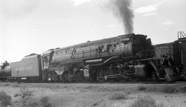 SP SOUTHERN PACIFIC Railroad Locomotive Engine No 3811 Old Train Photo ...
