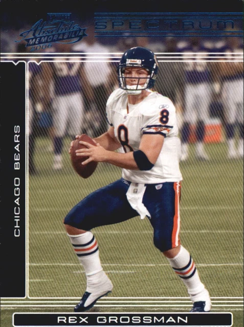 2006 ABSOLUTE MEMORABILIA Spectrum Blue Football Card #30 Rex Grossman ...