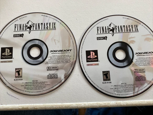 FINAL FANTASY IX 9 (Sony Playstation 1 ) 4-Game Discs Only - NTSC ...