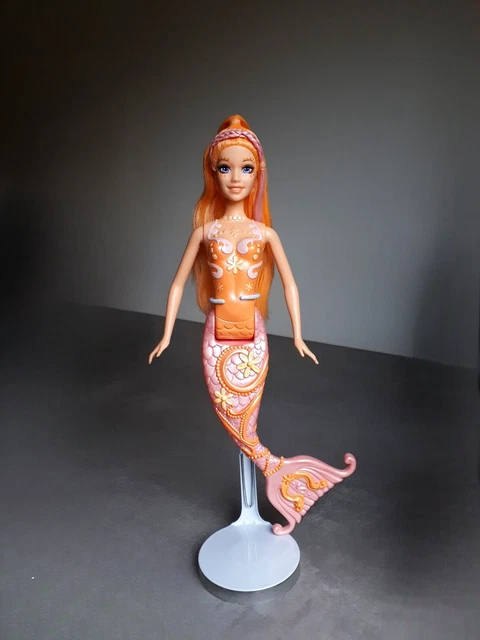 BARBIE FAIRYTOPIA MERMAIDIA 2007 Sea Pixies Mermaid doll orange L6865 ...