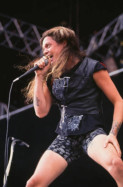 CANADIAN SINGER SEBASTIAN Bach Performing With Skid Row, 1990 Old Music ...