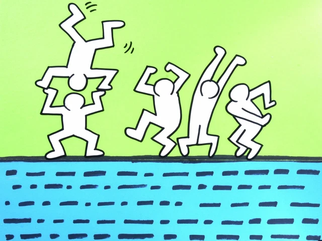 SESAME STREET & Keith Haring - "5 Dancing Men" - Key Master Setup £ ...