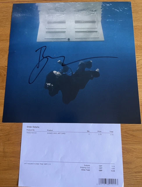 BILLIE EILISH SIGNED Hit Me Hard And Soft LP Vinyl Art Card Official ...