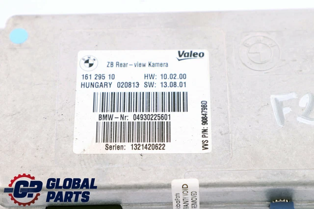 BMW F10 F20 F30 Rückfahrkamera ECU Steuergerät Modul 9302256 EUR 80,26 ...