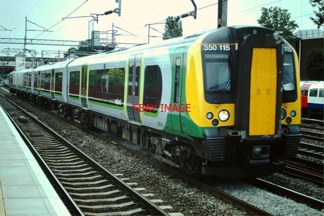 PHOTO CLASS 350 4-Car Emu No 350 115 At Harrow And Wealdstone On A ...