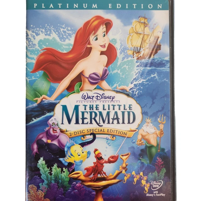 THE LITTLE MERMAID DVD 2006 2-Disc Set Platinum Edition Disney Movie $7 ...