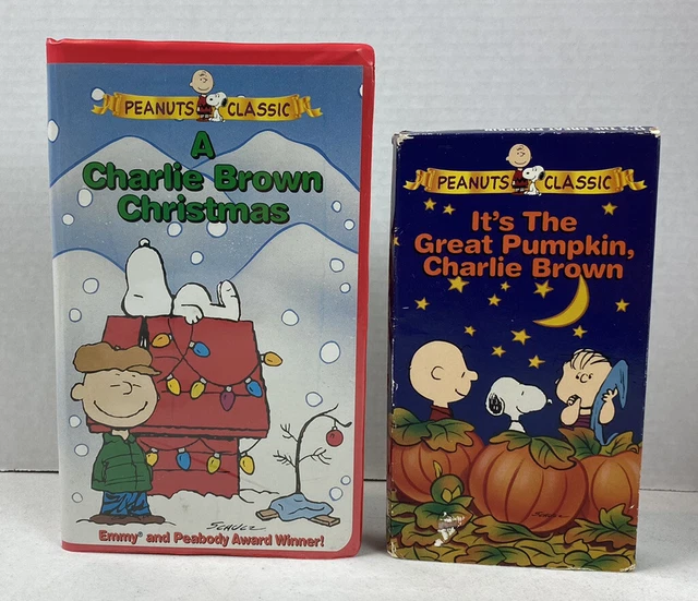 CHARLIE BROWN VHS LOT It's The Great Pumpkin & Christmas TESTED #22H £7 ...