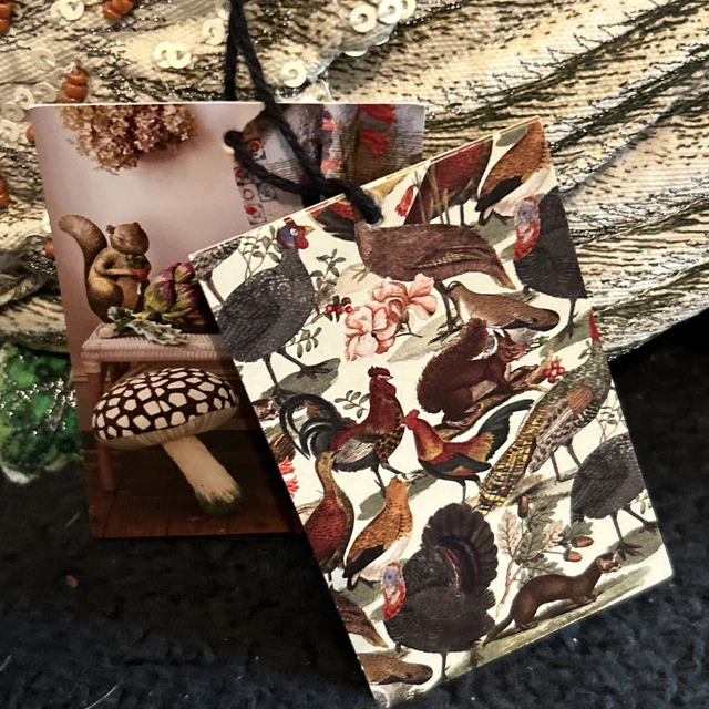 JOHN DERIAN TARGET 2025 Fall Shaped Beaded Grouse Bird 11"X15" Pillow ...