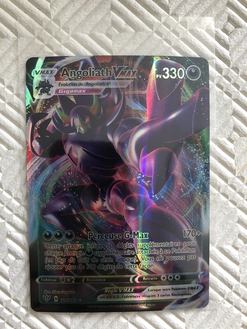 CARTE POKEMON ANGOLIATH Vmax Fan Made Sous Protection Transparente EUR ...