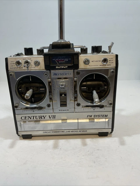USED VINTAGE JR Propo Century Vii Fm R/C Radio Control Transmitter W/Charger $24.85 - PicClick CA
